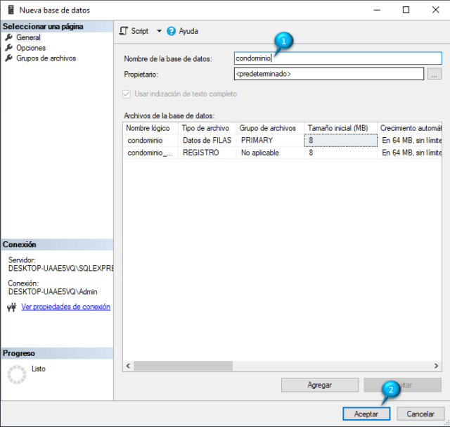Crear Base De Datos Sql Sqlserverdb 6651