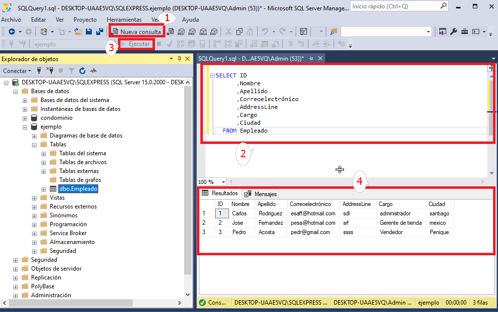 SQL Select Consulta Registros Sqlserverdb