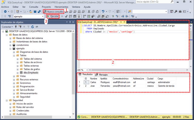 Sql in: Compara una columna con varias - Sqlserverdb