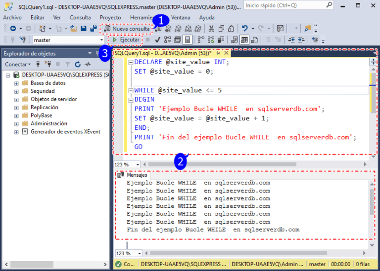 SQL While: Para Crear Bucle - Sqlserverdb SQL While: Para Crear Bucle - Sqlserverdb