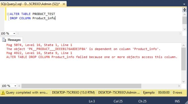 Sql Drop Column Eliminar Una Columna En Sql Sqlserverdb